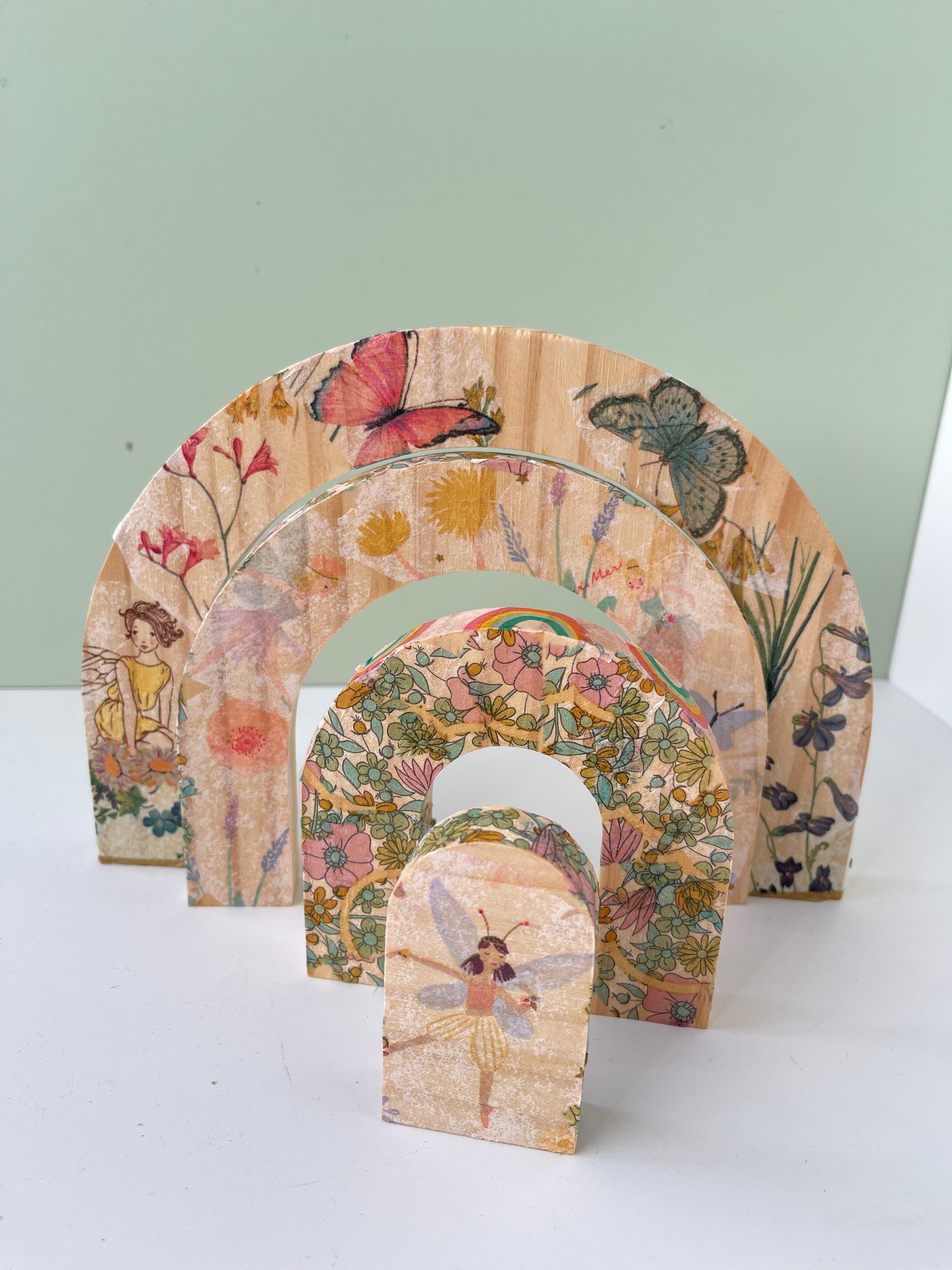 Fairy Themed Wooden Rainbow Creation Kit – Luna Land for kids